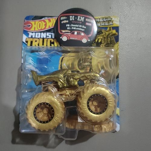 Jual Hotwheels Hot Wheels Monster Trucks Mega Wrex Gold - Kab ...