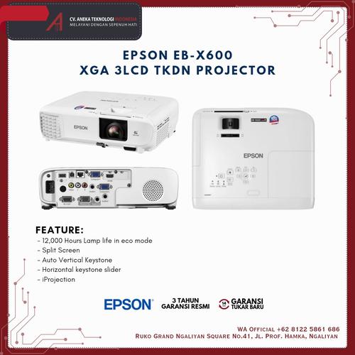 Jual Epson EB-X600 XGA 3LCD TKDN Certified Projector - Kota Semarang ...