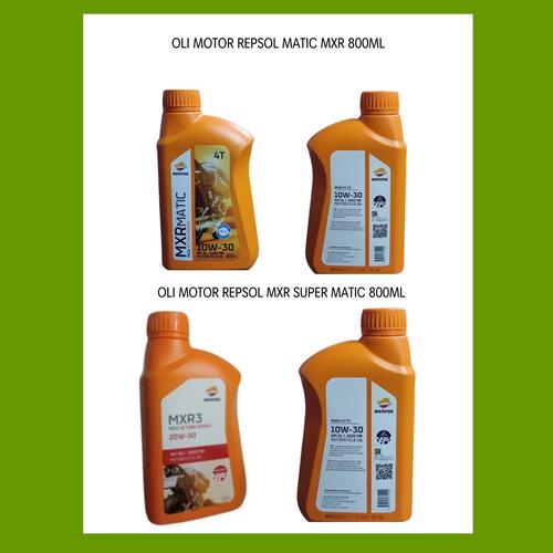 Jual Oli mesin motor matic 800ML merk REPSOL MXR MATIC - REPSOL SUPER ...