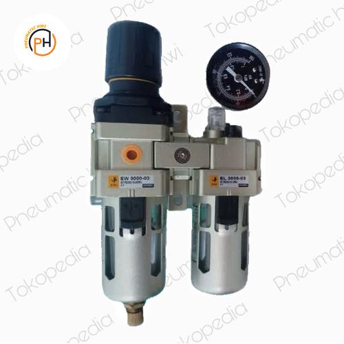 Jual AIR FILTER REGULATOR PNEUMATIC FRL 1/4" EC3010-02 EMC 1/4 INCH - Jakarta Barat - Pneumatic ...
