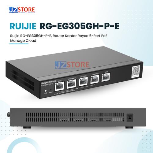 Jual Ruijie RG-EG305GH-P-E, Router Kantor Reyee 5-Port PoE Manage Cloud ...