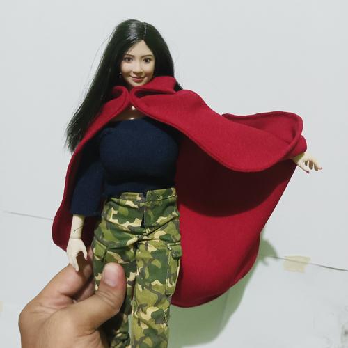 Jual mantel merah untuk action figure skala 1/6 kitbash Tbleague Jiaou Doll Damtoys Custom Wired ...