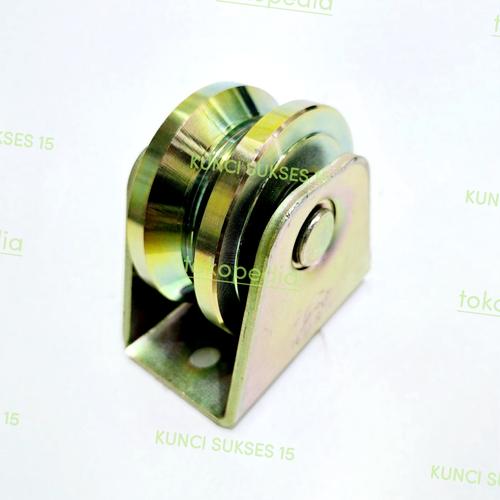 Jual Roda Pagar Besi 75mm Double Bearing / Roda Pagar Besi 3" inch ...