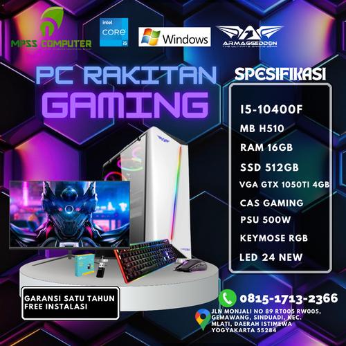 Jual PC RAKITAN GAMING EDITING INTEL CORE I5-10400F RAM 16GB SSD 512GB - Kab. Sleman - MPSS ...