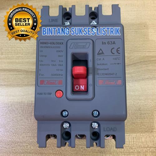 Jual MCCB Himel 3P 18kA HDM3 40A 32A 50A 63A - 63A - Jakarta Pusat ...