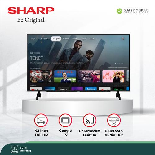 Promo SHARP 2T-C42FG1i 42 Inch Full-HD Google TV with Google Assistant - PACKING KAYU Cicil 0% ...