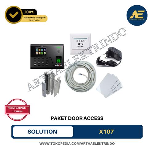 Jual Access Control Solution X107 Paket Akses Door Untuk Pintu Kayu ...