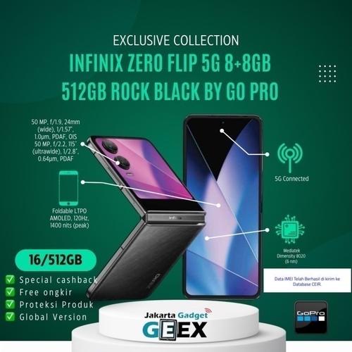 Jual infinix zero flip 5G 8+8GB 512GB Rock Black pink Global Version ...