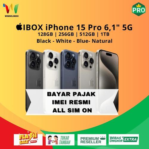 Jual IBOX Apple iPhone 15 Pro 128GB 256GB 512GB 1TB Titanium Garansi ...