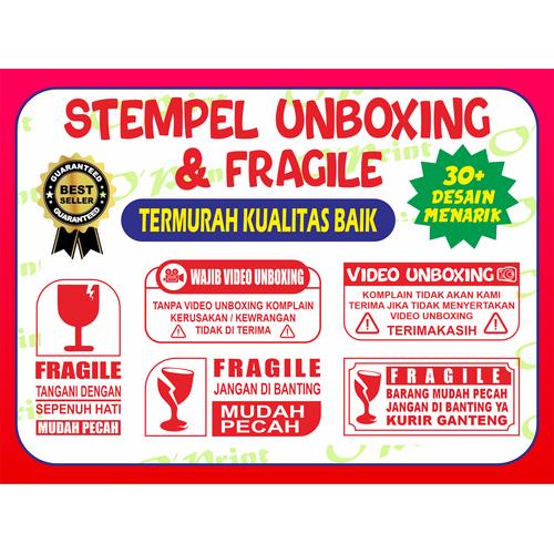 Promo STEMPEL Unboxing, Fragile Untuk Cap di Resi Pengiriman - F1 ...