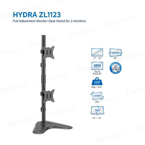 Jual BRACKET MEJA LCD LED TV 2 Monitor 13" - 27" OXIMUS HYDRA ZL1123 ...