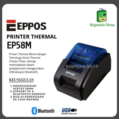 Jual Printer Thermal 58mm EPPOS EP58M RPP02 USB BLUETOOTH - Kota Tangerang Selatan - Bigpedia ...