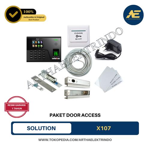 Jual Access Control Solution X107 Paket Akses Door Untuk Pintu Pintu Kaca / X 107 / Paket Door ...