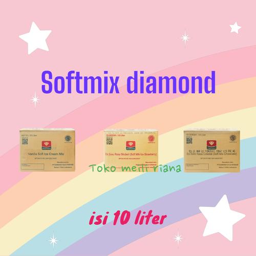 Jual soft mix diamond softmix ice cream diamond murah - Vanila - Kab ...