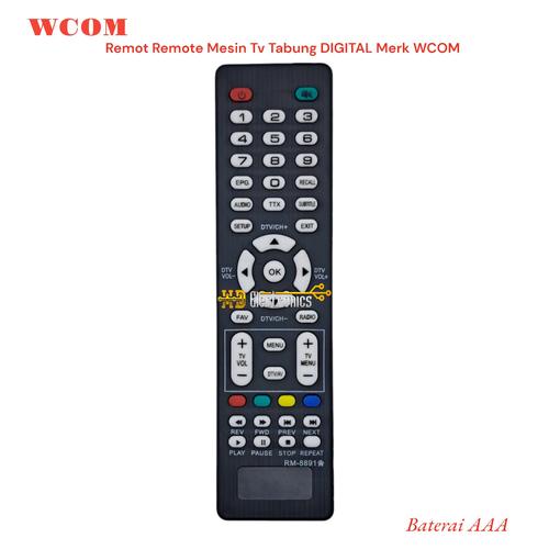 Jual Remot Remote Mesin Tv Tabung DIGITAL Merk WCOM - Jakarta Utara ...