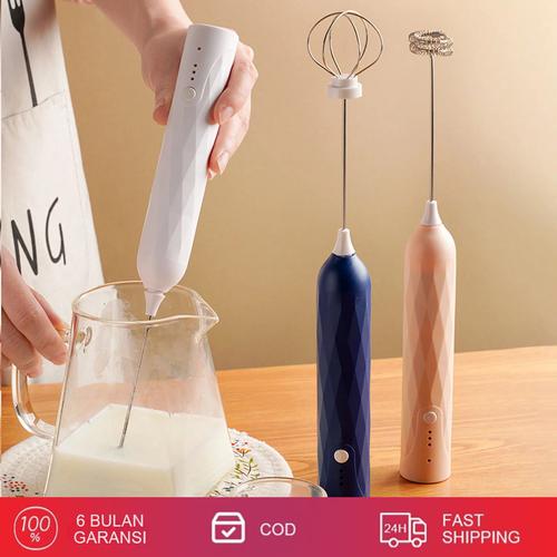 Jual Electric Hand Blender Tangan Pengaduk kopi Milk Frother Portable ...