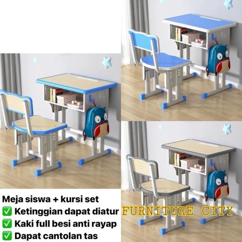 Jual meja siswa meja sekolah meja les meja belajar satu set dengan ...