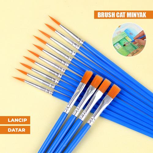 Promo [COD] Tseloop A98 Kuas Lukis Cat Air Paint Brush Nilon Ujung ...
