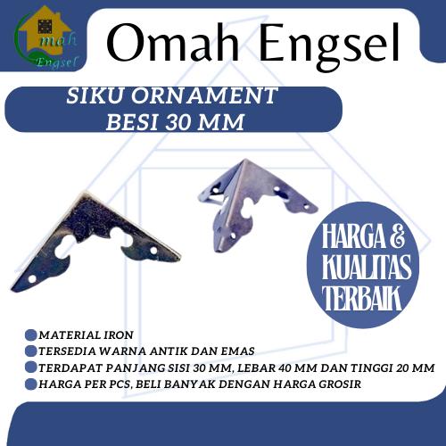 Jual Siku ornament besi 30 mm Sikuan dekorasi kotak box corner box A ...
