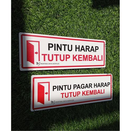 Promo pintu harap tutup kembali pintu pagar tutup kembali bahan acrylic ...