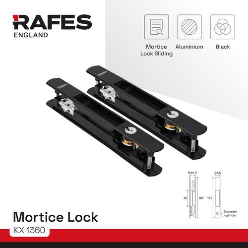 Promo RAFES MORTICE LOCK SLIDING - BODI KUNCI PINTU GESER - ALUMINIUM ...