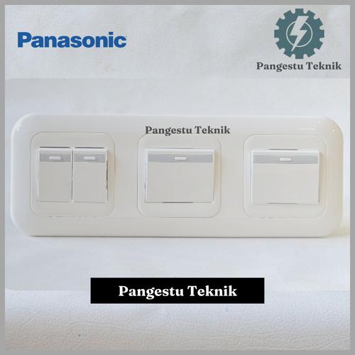 Jual Panasonic Saklar Seri + Double (Dua) Saklar Besar Wide Series ...