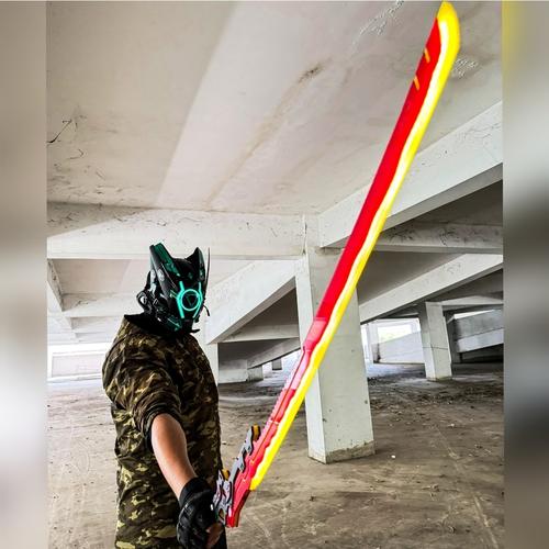 Jual Pedang Cosplay Acrylic Punishing Gray Raven LED Lucia Alpha ...