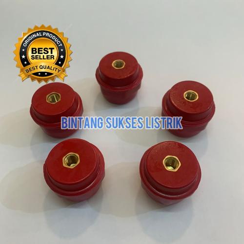 Jual Isolator Merah tipe SM isolator type sm color red Baut M6 M8 M10 ...