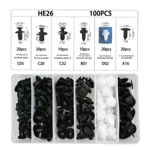 Jual Set Baut Rivet Mur Paku Plastik untuk Mobil Motor Panel Isi 100 ...