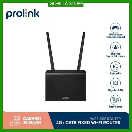 Jual Prolink SIM 4G LTE Unlock Fixed Line Modem Wifi Router Cat 6 Dual ...