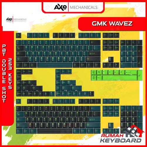 Jual KEYCAP - KEYCAPS - CHERRY - GMK WAVEZ - PBT - DYE SUB - GREEN ...