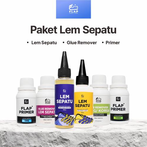 Jual Flap Shoes Care - Paket Lem Sepatu Super Kuat Original + Primer ...
