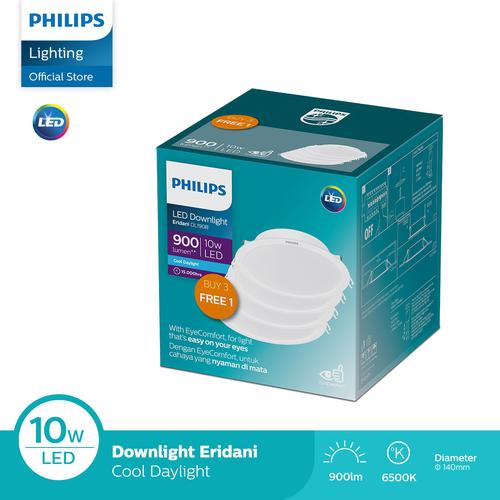 Promo Lampu Philips Downlight Multipack Eridani LED8 D125 10W 65K Putih ...