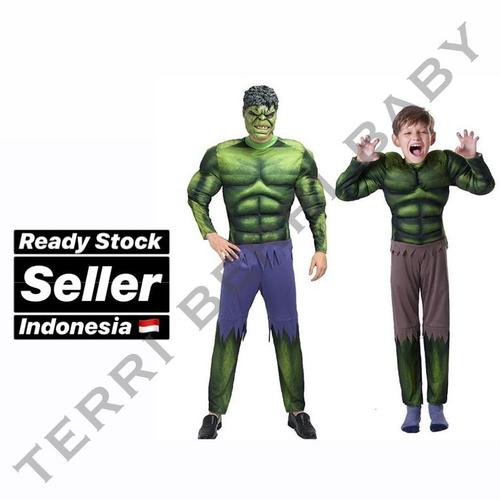 Jual Avenger Kostum cosplay baju hulk superhero dewasa hulk costume ...