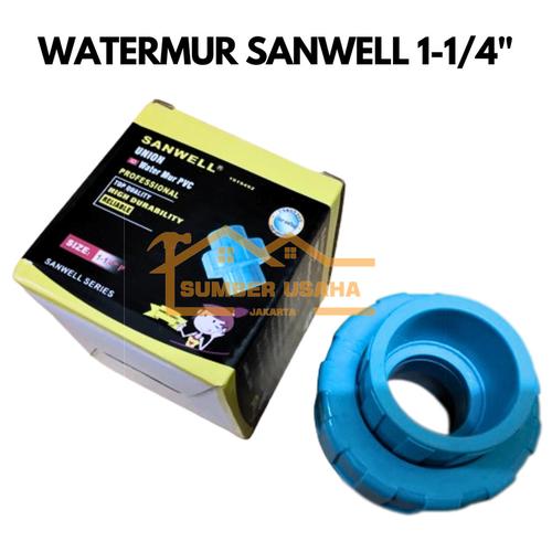 Jual Watermur Water Mur Watermoor 1-1/4 W.Mur Union PVC SANWELL 11/4 ...