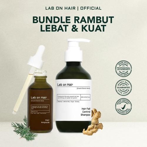 Jual Lab On Hair Bundle Combo Anti Hair Fall Ampoule + Shampoo - Paket ...
