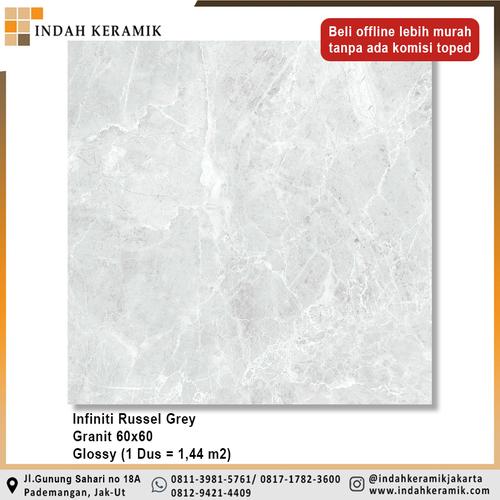 Jual HT Granite Tile Granit Infiniti Russel Grey 60x60 kw1 - Jakarta ...