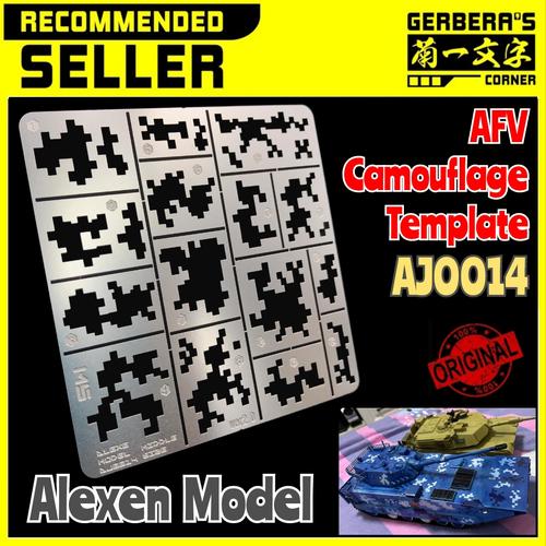 Promo Alexen Model AFV Camouflage Template Tank Model AJ0014 - Kota ...