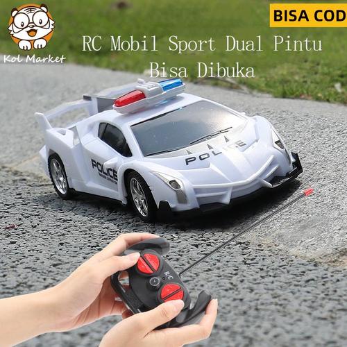 Jual Mainan Mobil Polisi Remote Control Model Toyota Alphard Dual Pintu ...