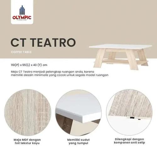 Jual OLYMPIC Meja Sofa Olympic Minimalis Putih Coffee Table - CT Teatro ...
