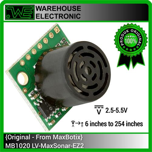 Jual MB1020 LV-MaxSonar-EZ2 - ORIGINAL MaxBotix Sensor MaxSonar ...