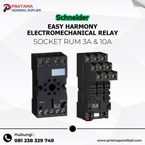 Jual Schneider Easy Harmony Electromechanical Relay Socket RUM 3A & 10A ...