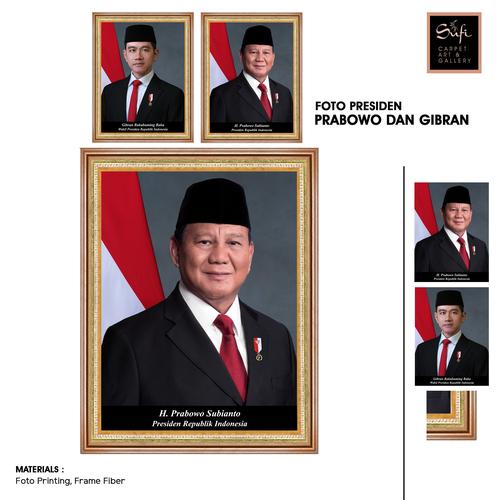 Promo Foto Presiden dan Wakil Presiden Bingkai Eksklusif - BG.Hitam ...