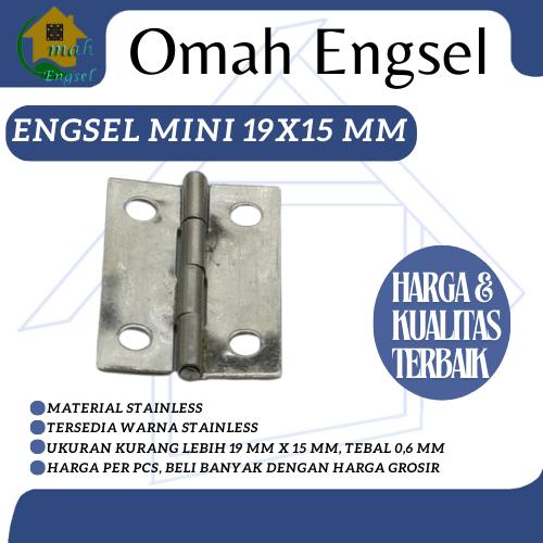 Jual Engsel Mini 19x15 mm/ engsel stainless murah / engsel kotak box A ...