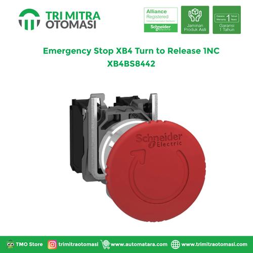 Promo Schneider Emergency Stop XB4 Turn to Release 1NC - XB4BS8442 ...