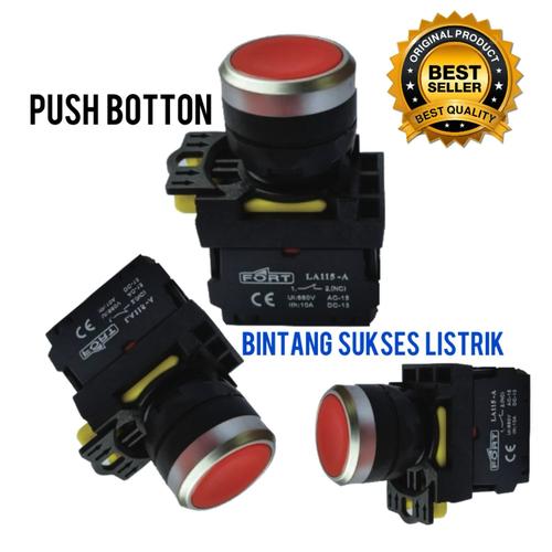 Promo ORIGINAL Push Button LA115-A5 1NO 1NC Pus Buton Diameter 22mm ...
