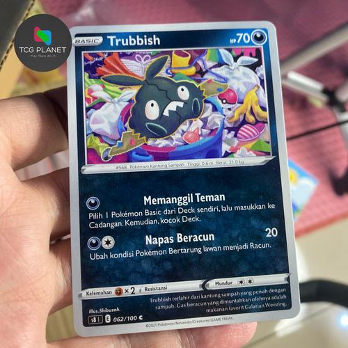 Jual Trubbish 062/100 C S8 Kartu Pokemon TCG Indonesia Teknik Fusion ...