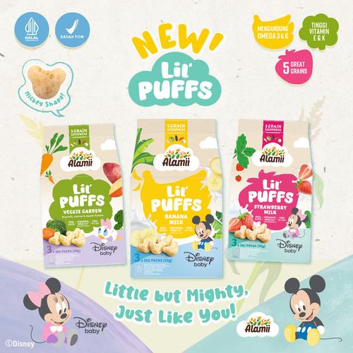 Jual ALAMII Lil' Puffs Disney Edition 30g (3 packs x 10g) | Snack Sehat ...