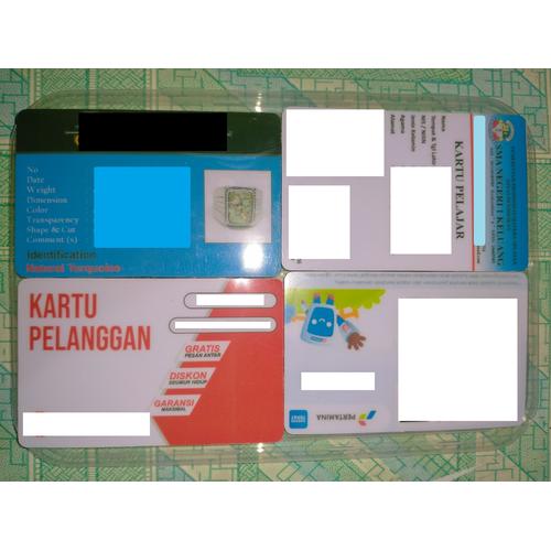 Jual Cetak Print ID Card Kartu Pelajar Member PVC Pigment anti pudar ...