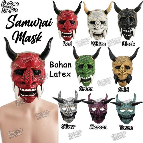 Jual Topeng Samurai / Mask Latex Ronin Jepang Anime Halloween Pesta ...